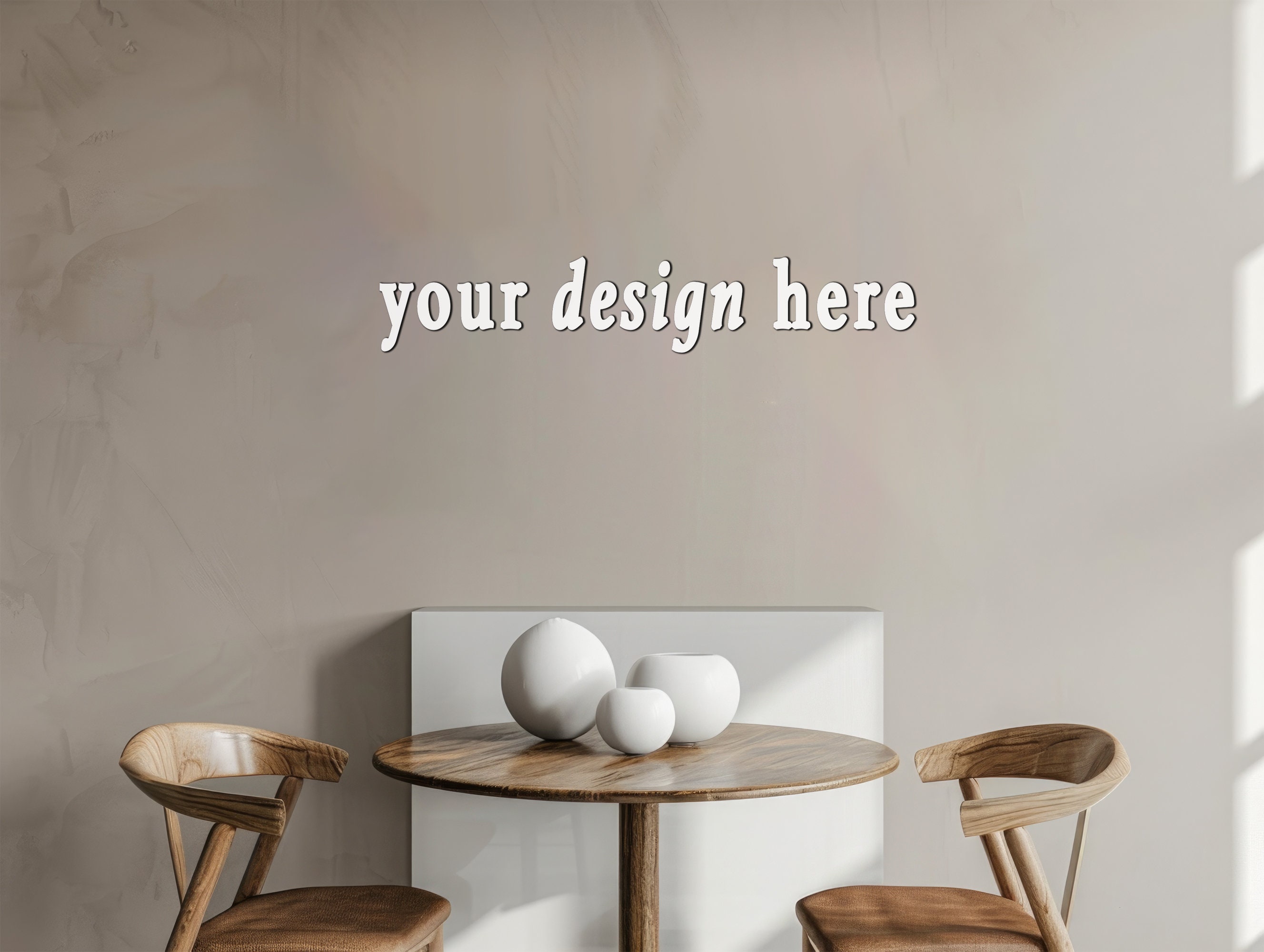 Blank Wall Mockup, Empty Wall Mockup, Image Background, Digital ...