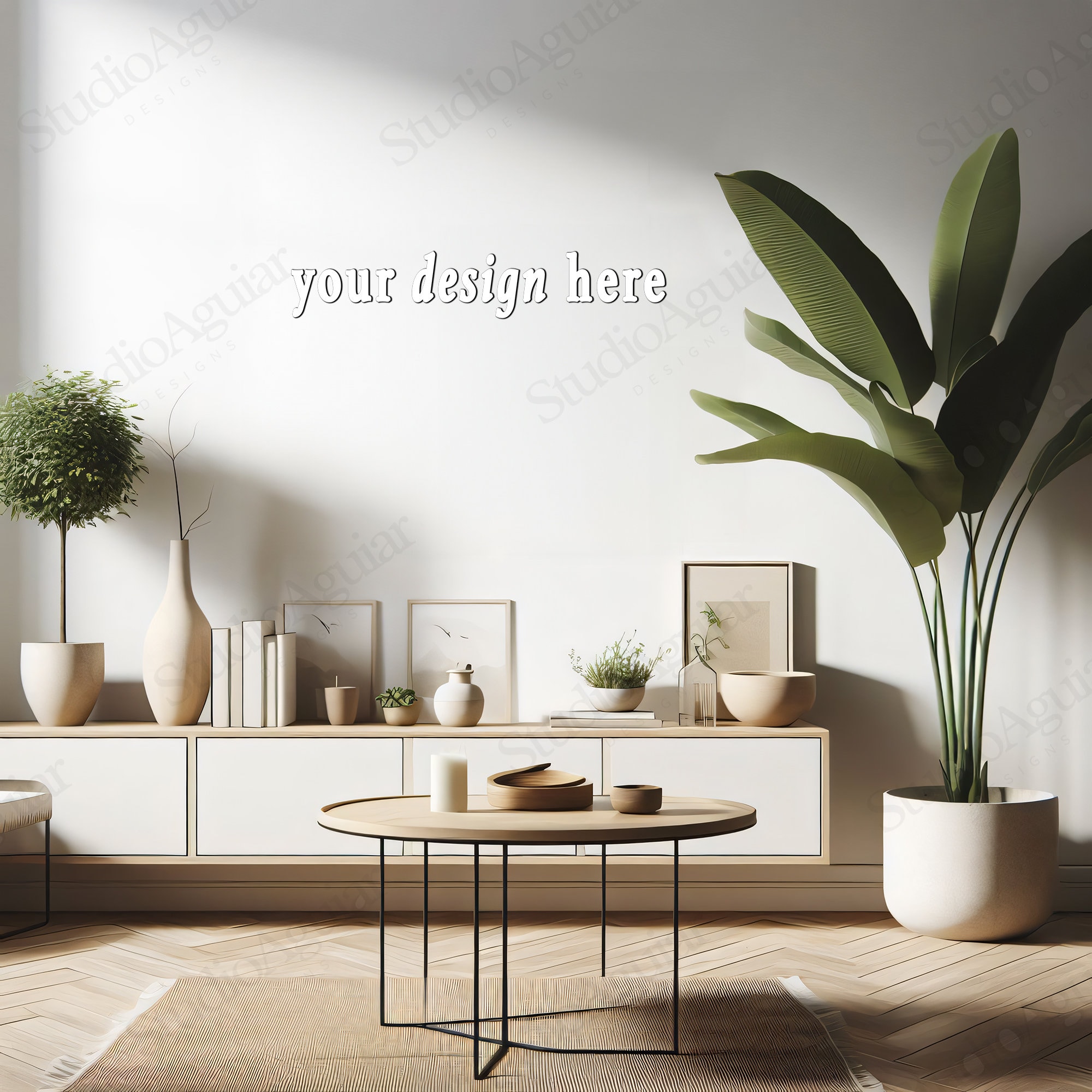 Elegant Frame and Wall Showcase Mockup Bundle of 2, Modern Frame and ...