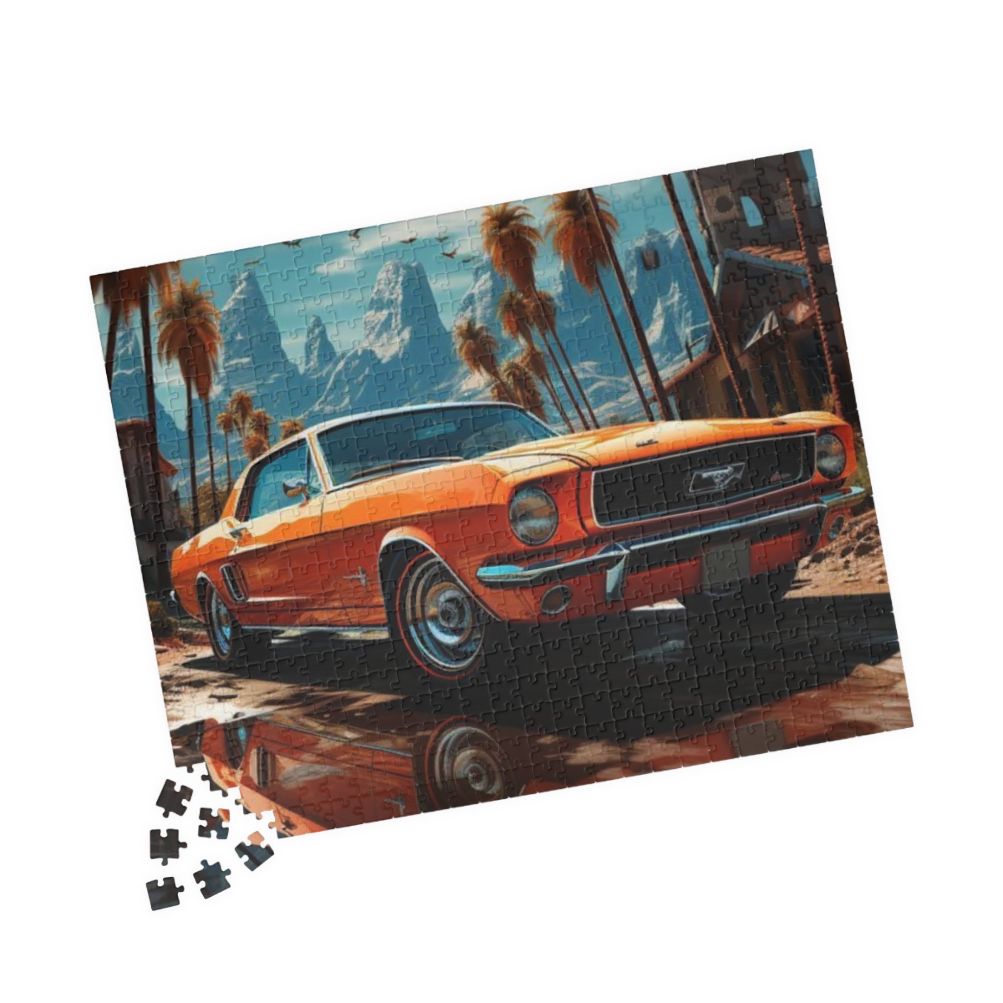 Classic Mustang Puzzle 500 Pieces Muscle Car Puzzle - Etsy