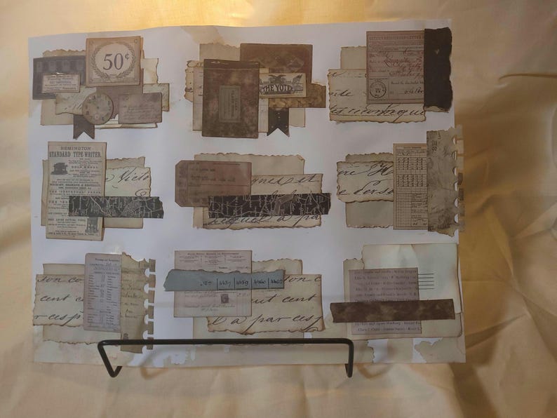 Junk Journal Embellishments- Paper Clusters - Etsy