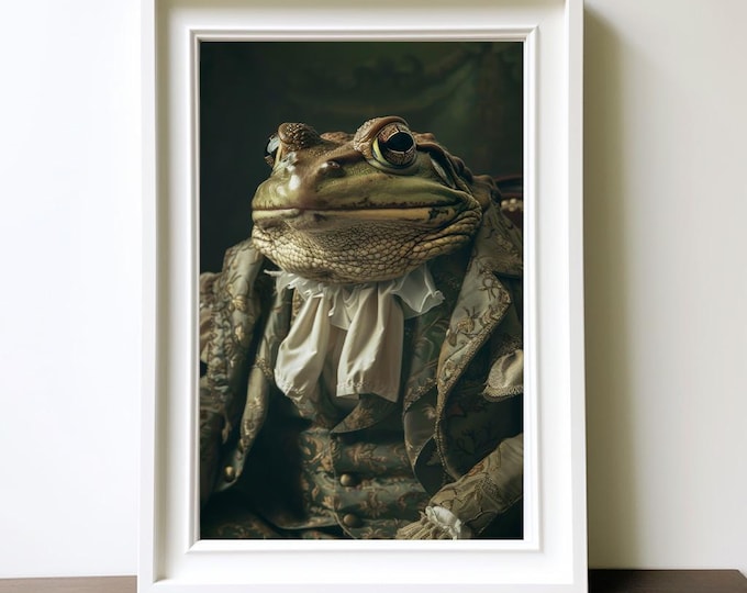 Mr Toad Victorian Wall Art, Vintage Animal Wall Art, Aesthetic Bookish ...