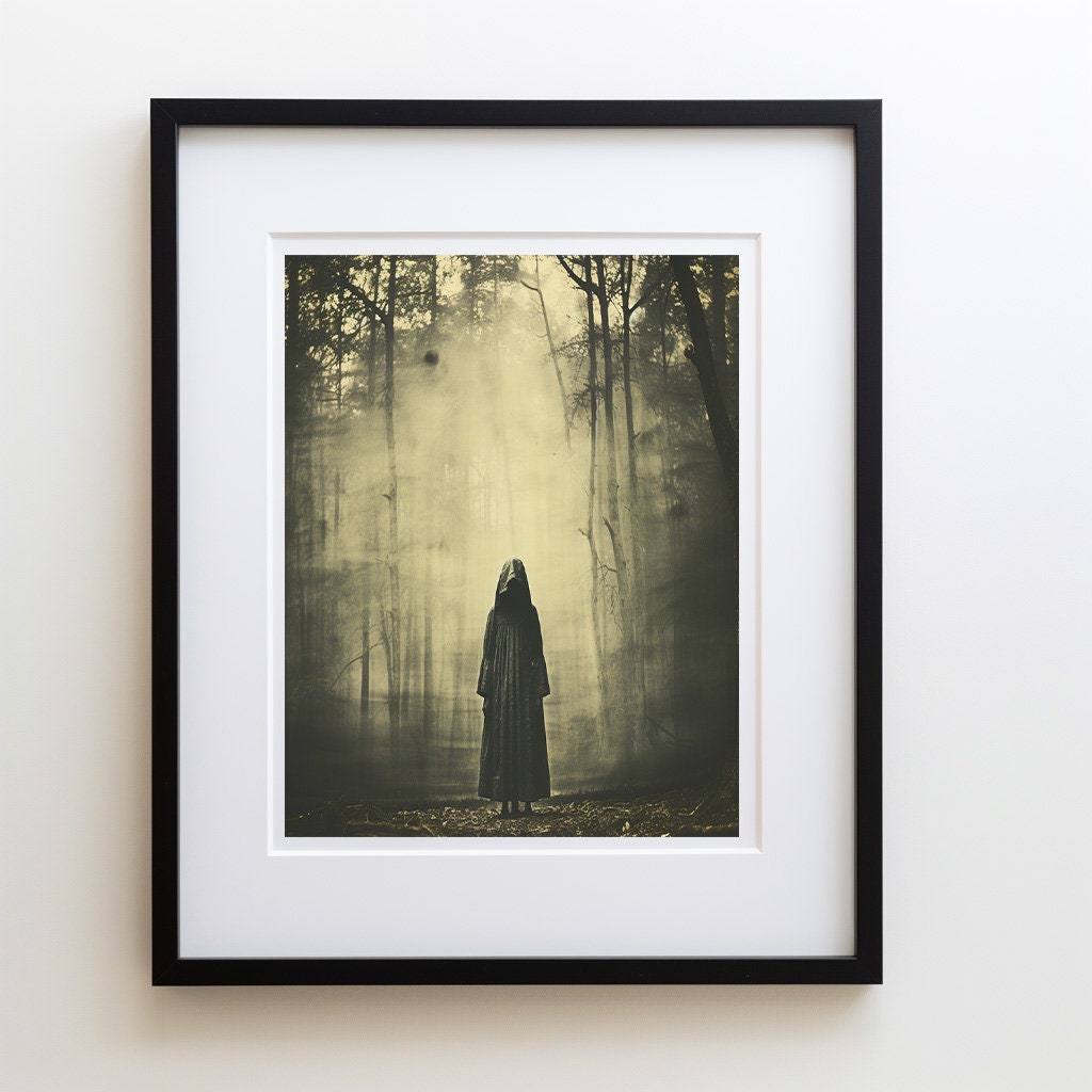Three Legged Witch in the Forest, Witchy Decor, Dark Academia, Vintage ...