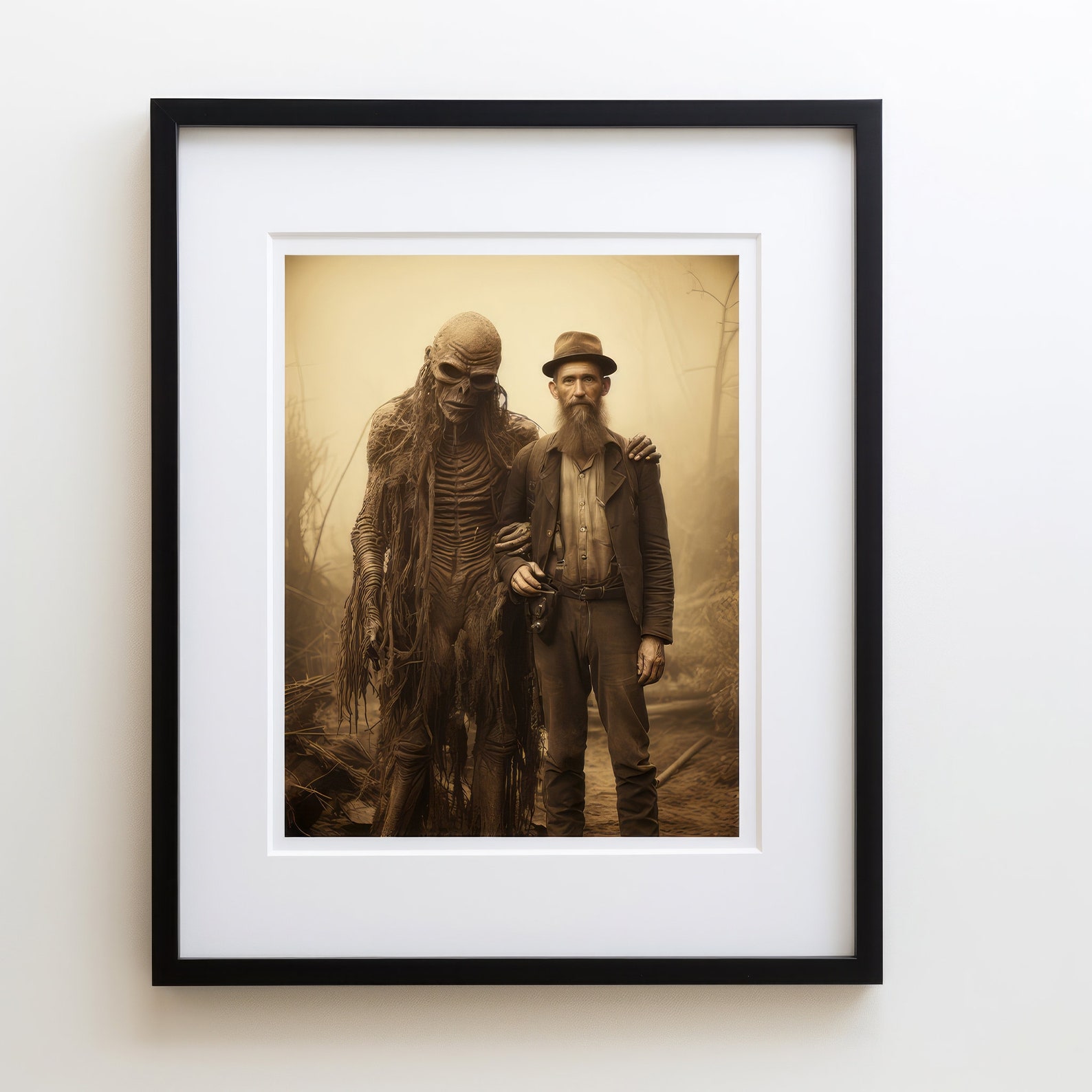 Vintage Alien Art, Dark Academia Cowboy, Wild West, Vintage, Dark Art ...