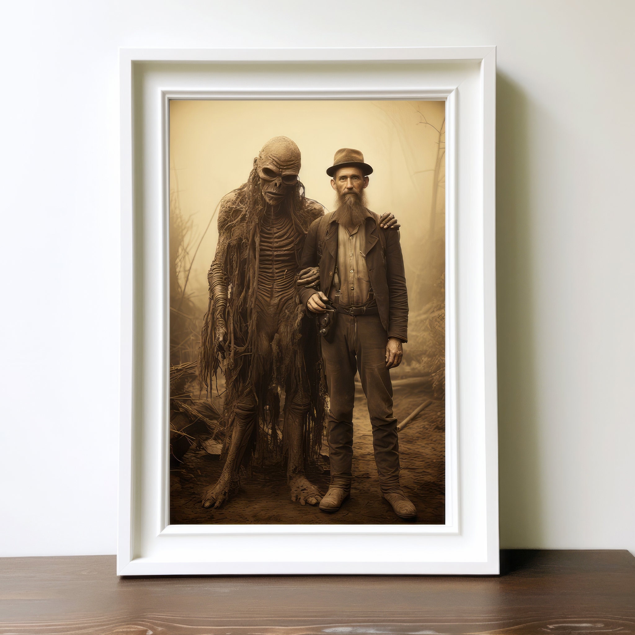 Vintage Alien Art, Dark Academia Cowboy, Wild West, Vintage, Dark Art ...