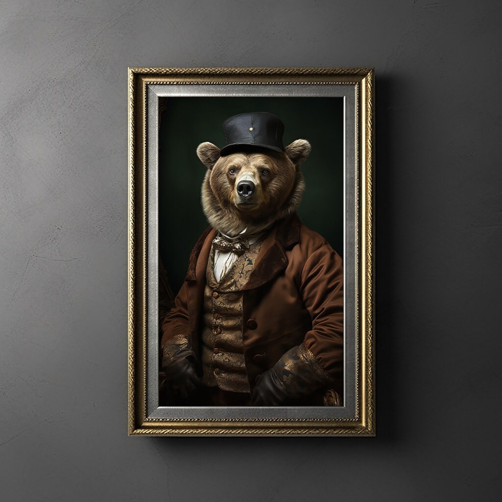 Victorian Bear, Dark Academia, Vintage Photography, Animal Art, Gothic ...