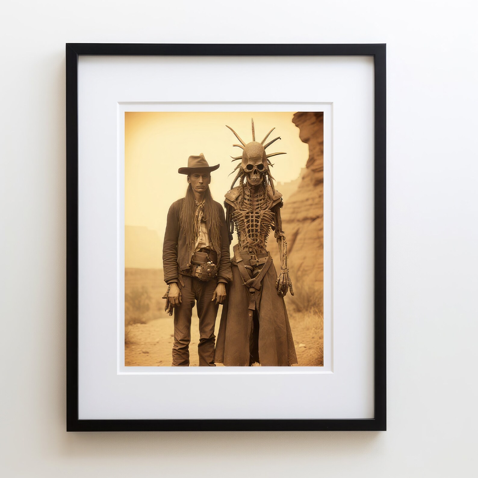 Vintage Alien Art, Dark Academia Cowboy, Wild West, Vintage, Dark Art ...