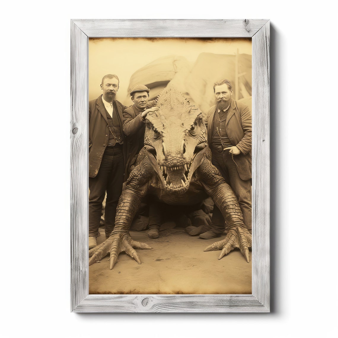 Dragon Cowboys, Vintage Photography, Art Poster Print, Dark Academia ...