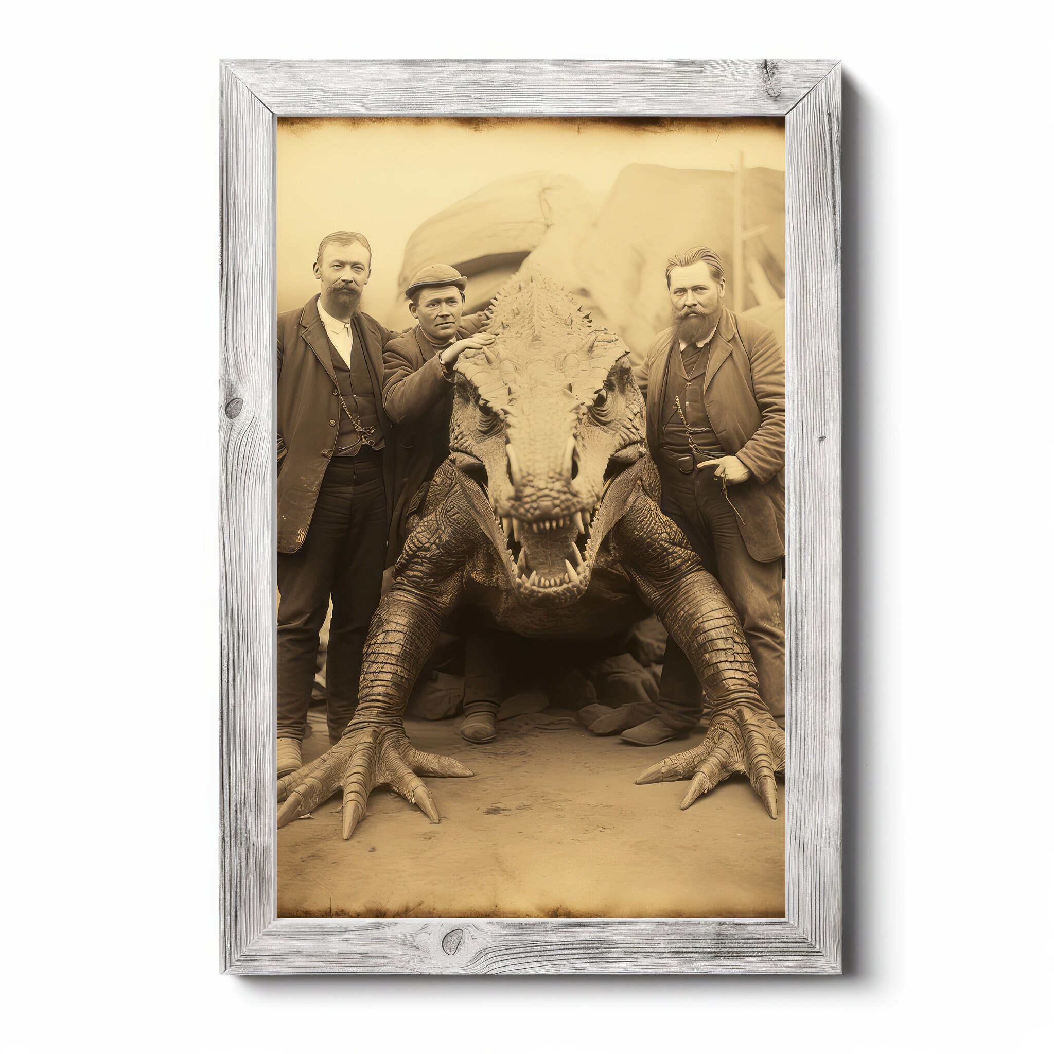Dragon Cowboys, Vintage Photography, Art Poster Print, Dark Academia ...