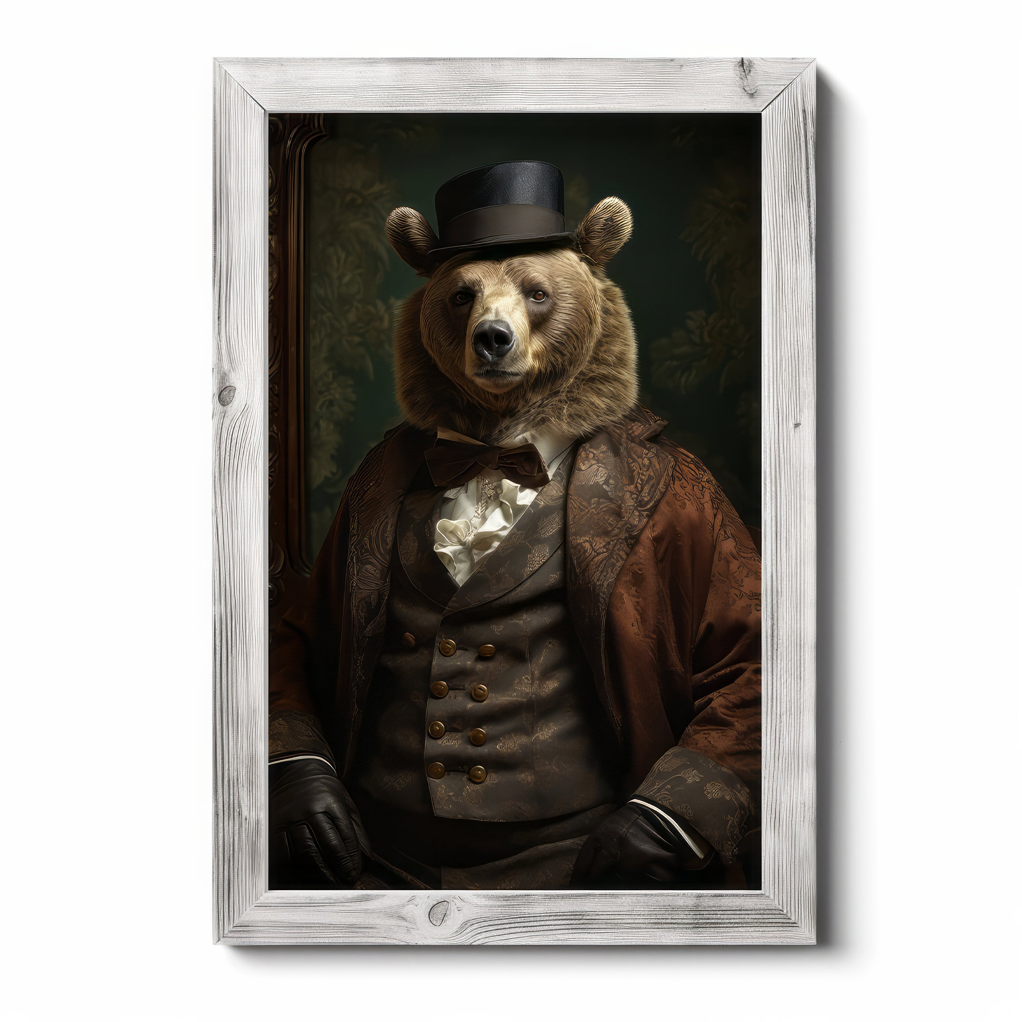 Victorian Bear Dark Academia Vintage Photography Animal - Etsy