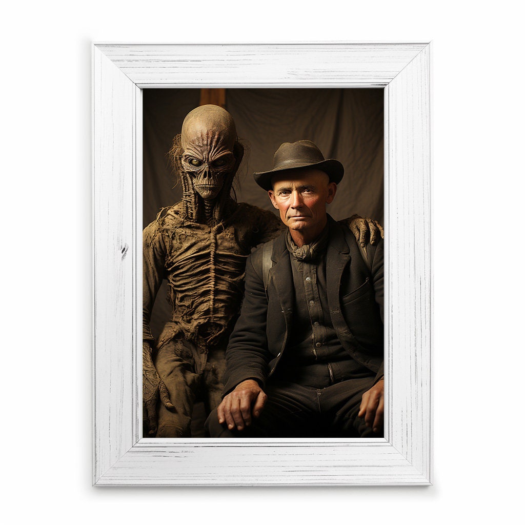 Vintage Alien, Dark Academia Cowboy, Wild West, Vintage, Dark Art ...