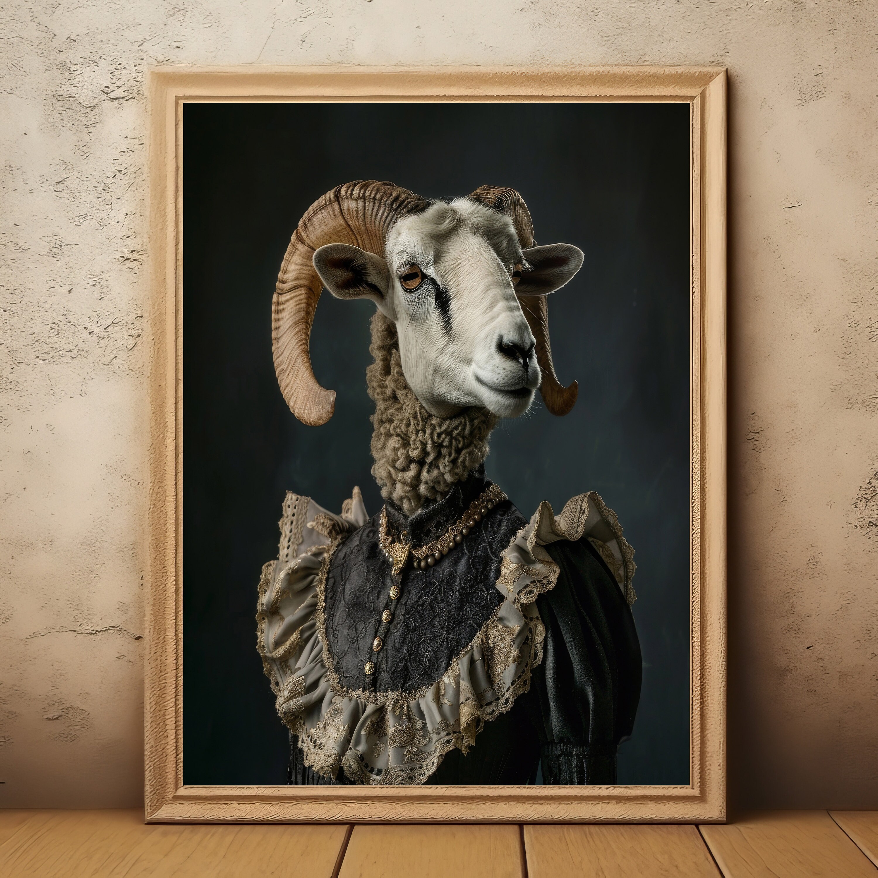 Victorian Princess Ram, Dark Academia, Vintage Photography, Animal Art ...