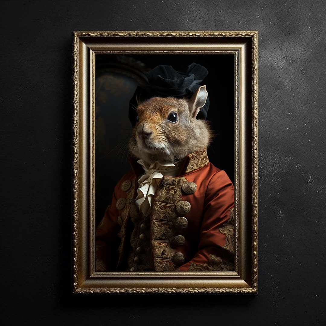 Victorian Squirrel Dark Academia Vintage Photography Animal Art, Gothic ...