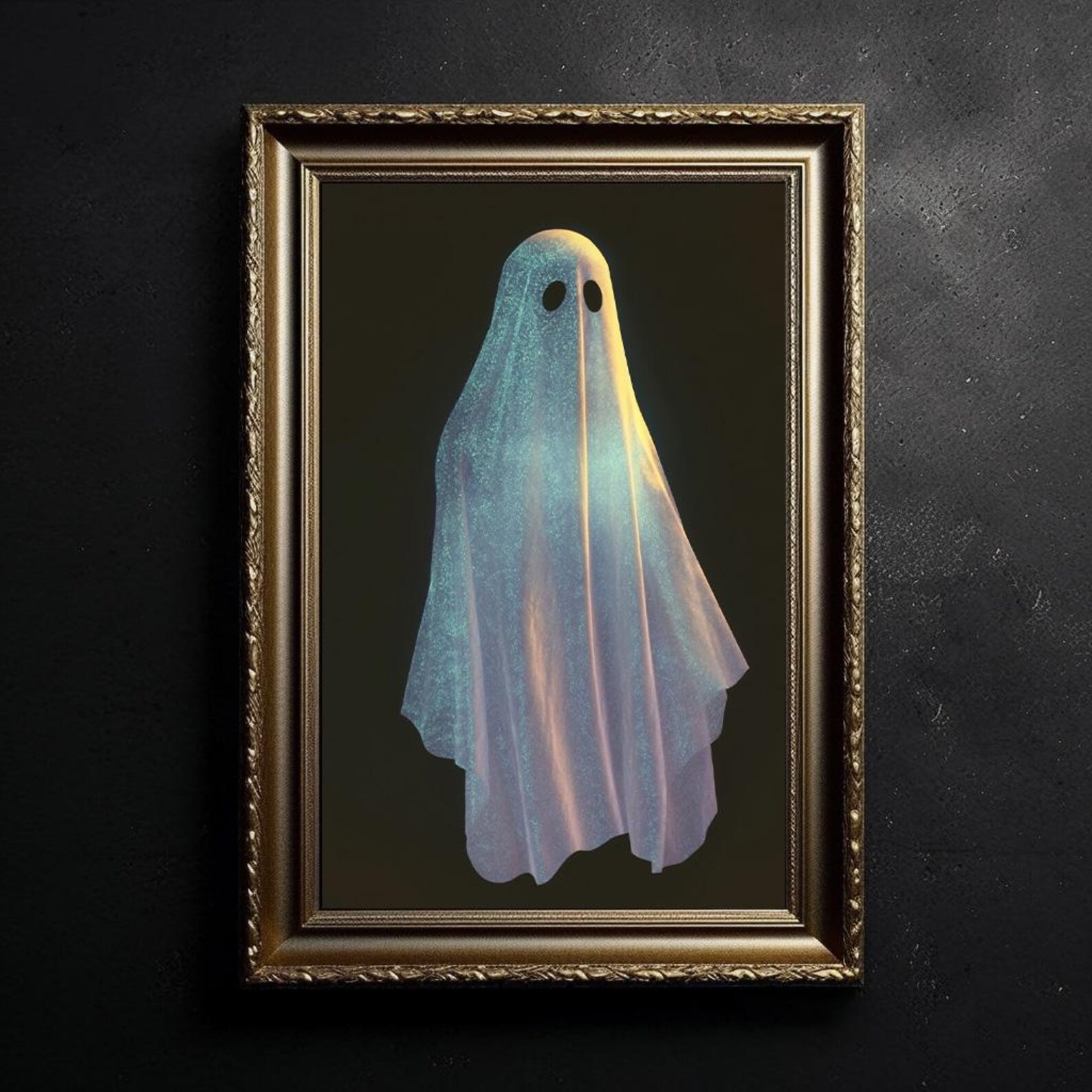 Halloween Ghost Wall Art Gothic Dark Academia Witchcraft Home Decor ...