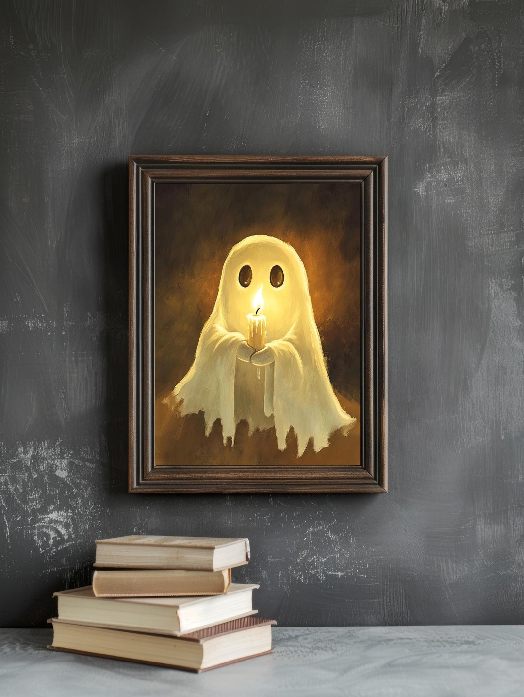 PRINTABLE Painted Ghost Wall Art Gothic Dark Academia Witchcraft Home ...