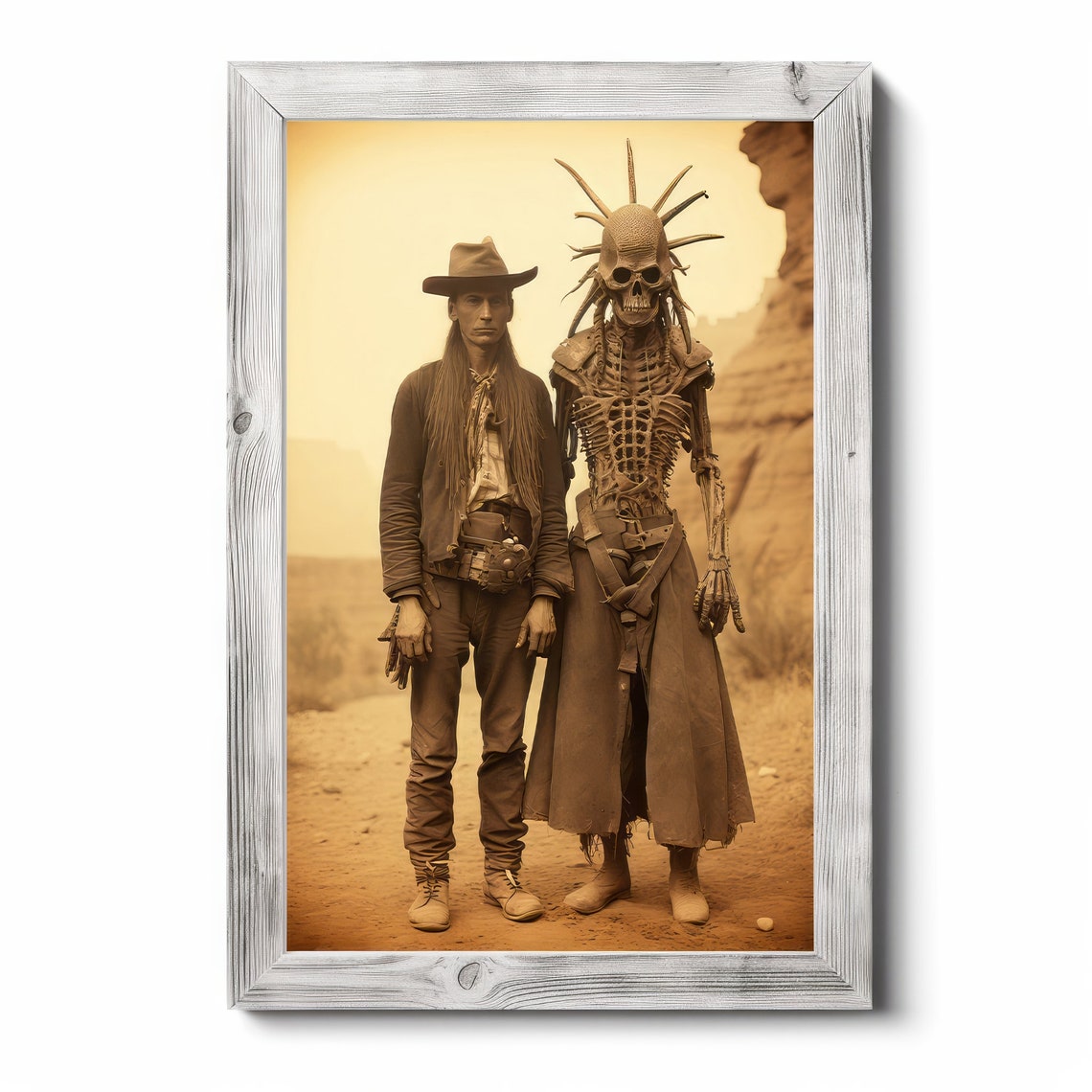 Vintage Alien Art, Dark Academia Cowboy, Wild West, Vintage, Dark Art ...