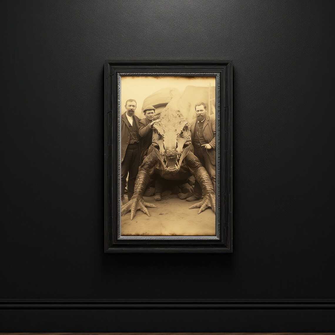 Dragon Cowboys, Vintage Photography, Art Poster Print, Dark Academia ...