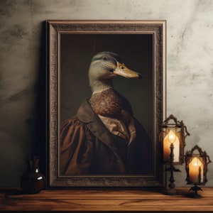 Scholarly Duck, Sir Duckington, Vintage Photography, Animal Art ...