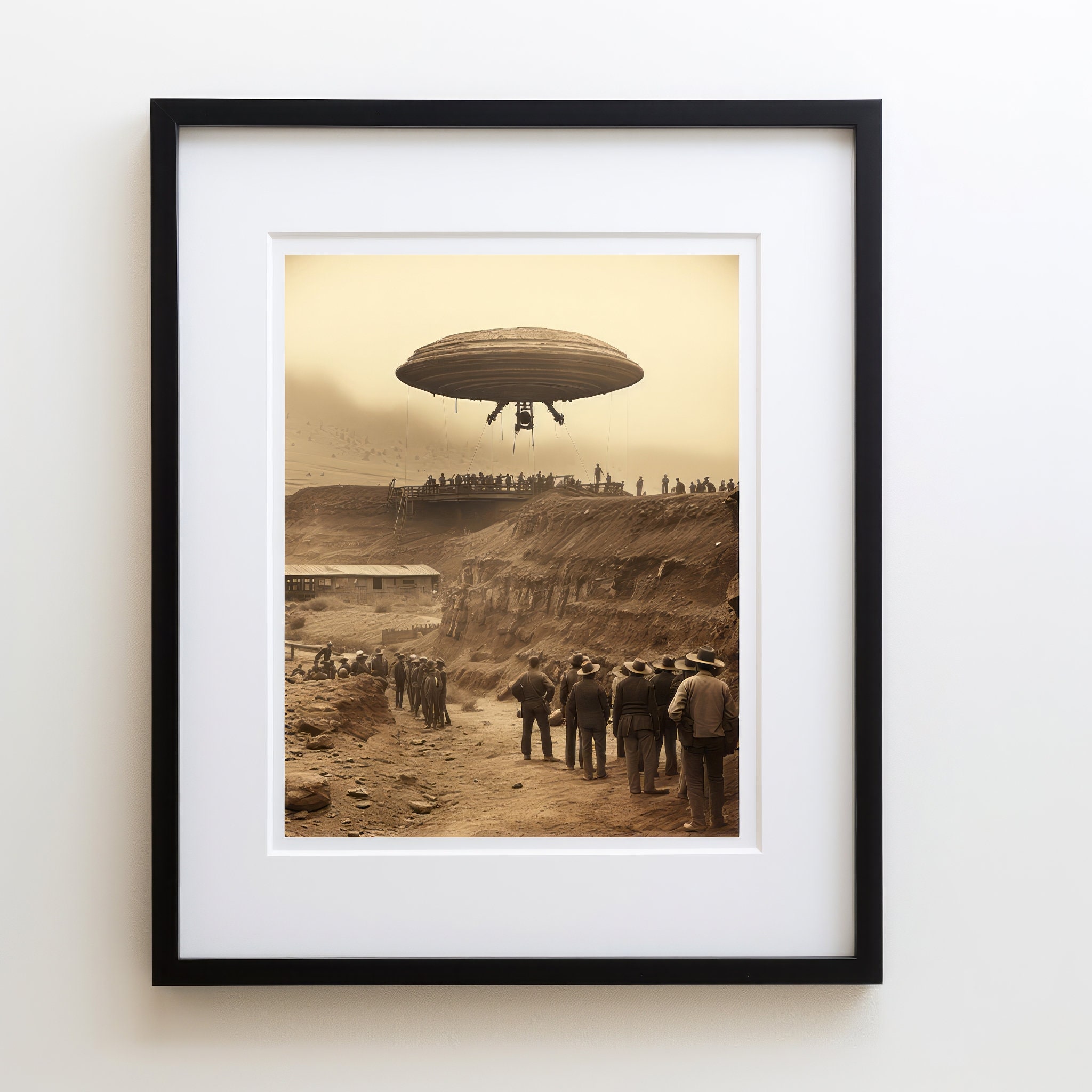 Vintage Alien Art, Dark Academia Cowboy, Wild West, Vintage, Dark Art ...