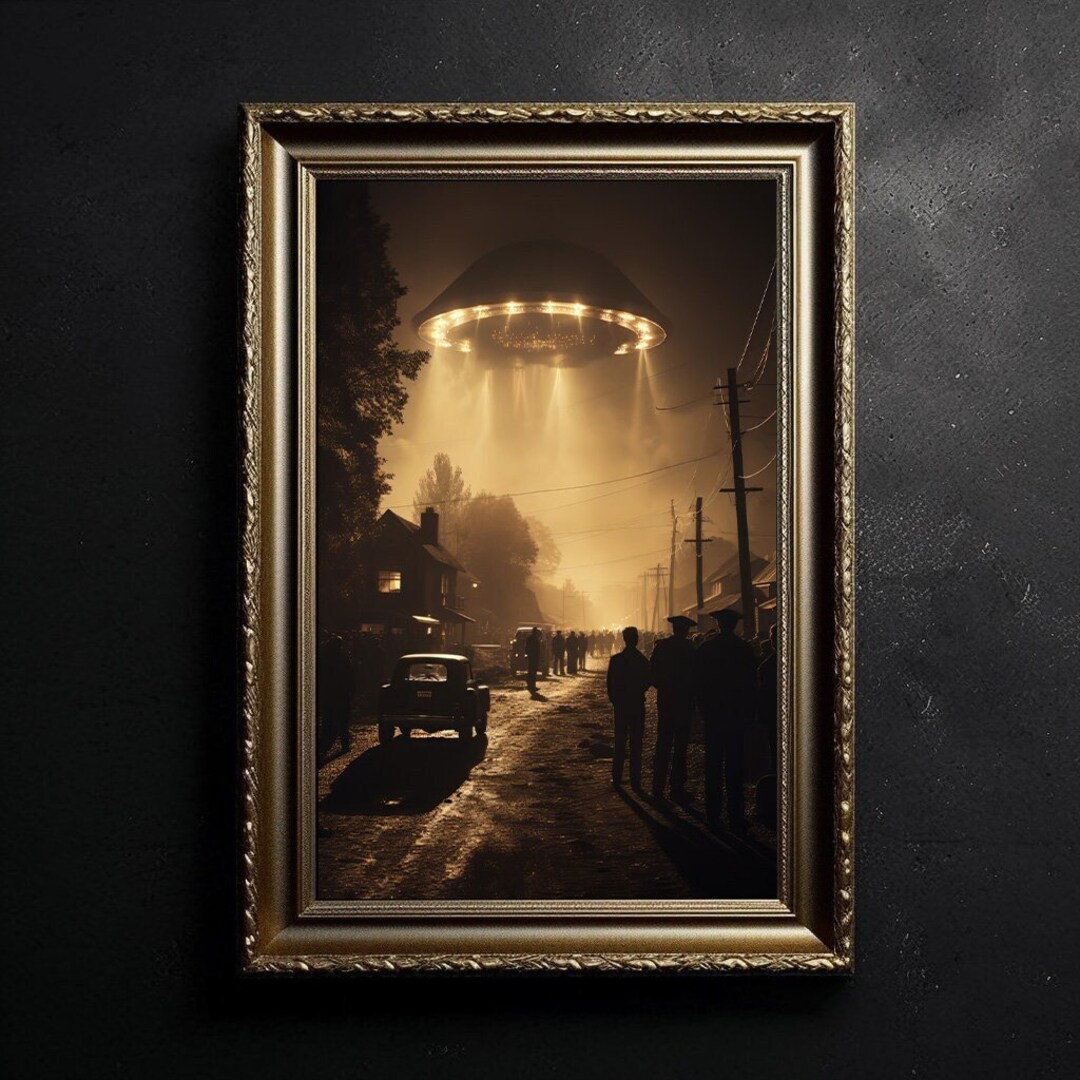 PRINTABLE Alien Invasion Wall Decor, Home Decor, Dark Academia Poster ...