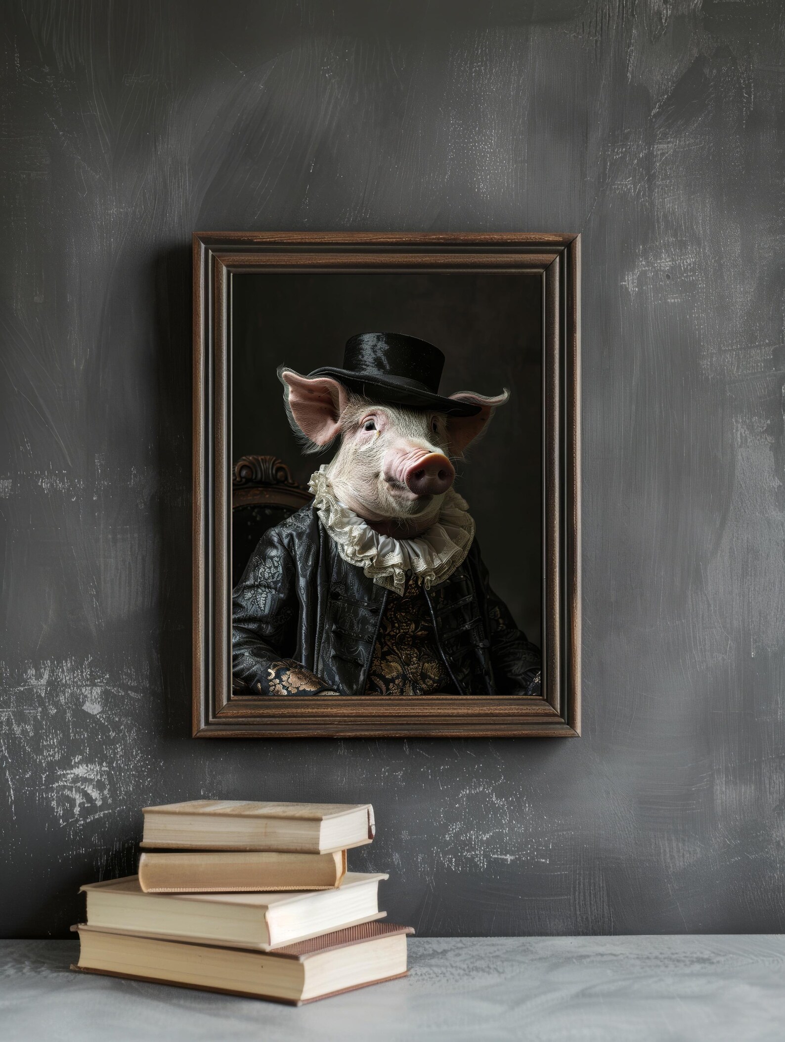 Victorian Pig Wall Art, Dark Academia, Vintage Photography, Animal Art ...