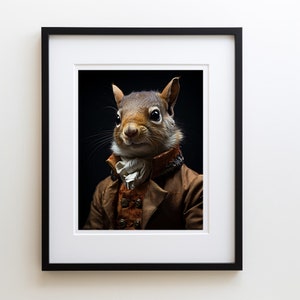 Victorian Squirrel Dark Academia Vintage Photography Animal Art, Gothic ...