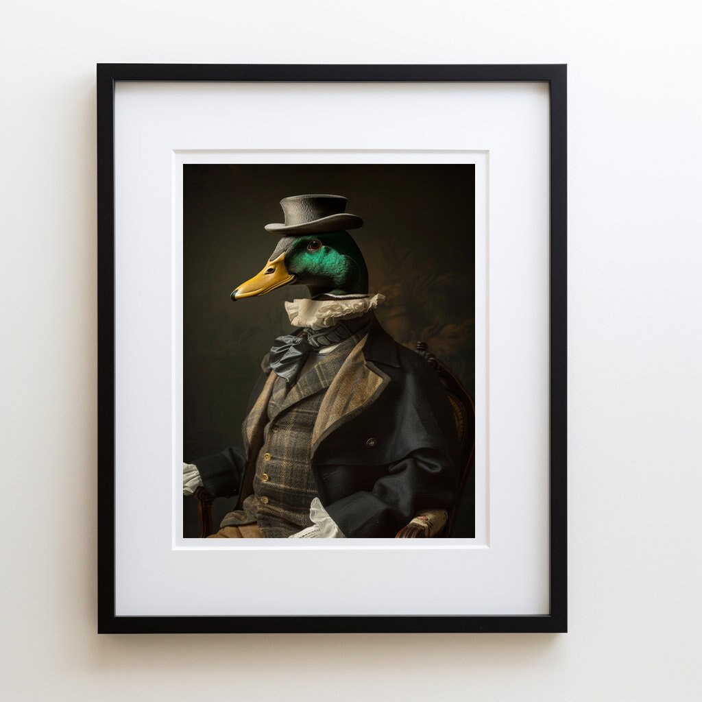PRINTABLE Duck Art Vintage Photography Animal Art Victorian Duck Art ...