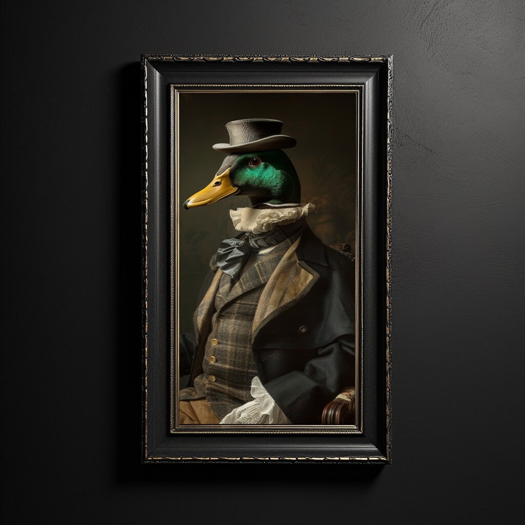 PRINTABLE Duck Art Vintage Photography Animal Art Victorian Duck Art ...