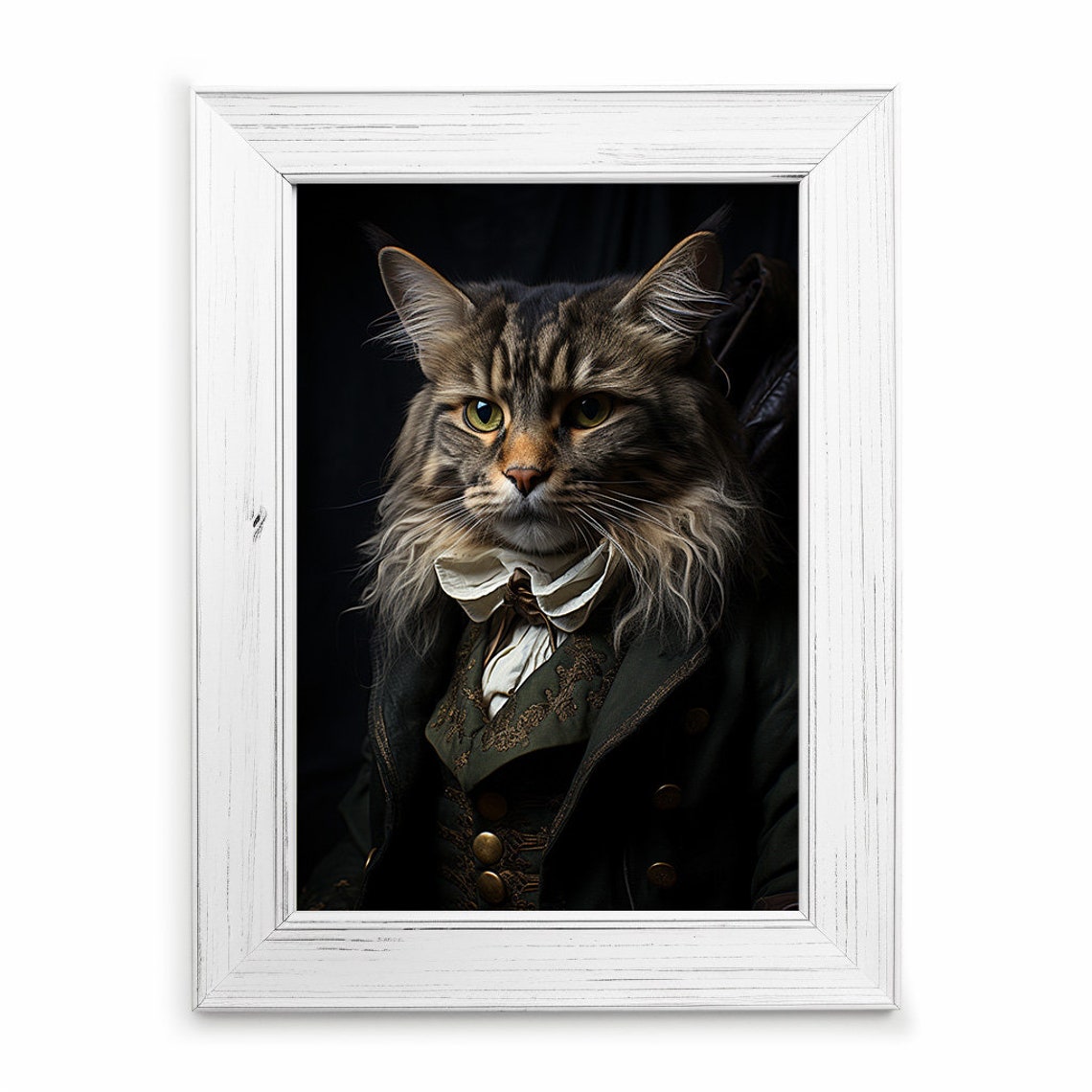 Academic Kitty, Cat Poster, Vintage Poster, Art Poster Print, Dark ...