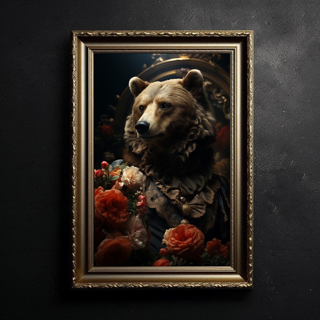 Victorian Princess Bear, Dark Academia, Vintage Photography, Animal Art ...
