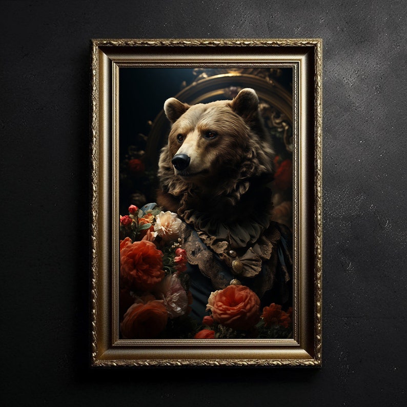 Victorian Princess Bear, Dark Academia, Vintage Photography, Animal Art ...