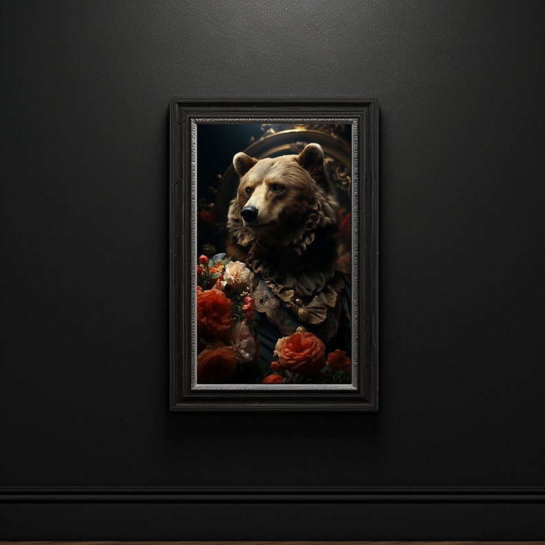 Victorian Princess Bear, Dark Academia, Vintage Photography, Animal Art ...