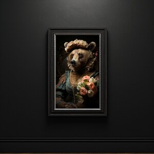 Victorian Queen Bear, Dark Academia, Vintage Photography, Animal Art ...