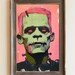 Frankenstein Poster Print Halloween Wall Art Home Decor Gift Moody Pink ...