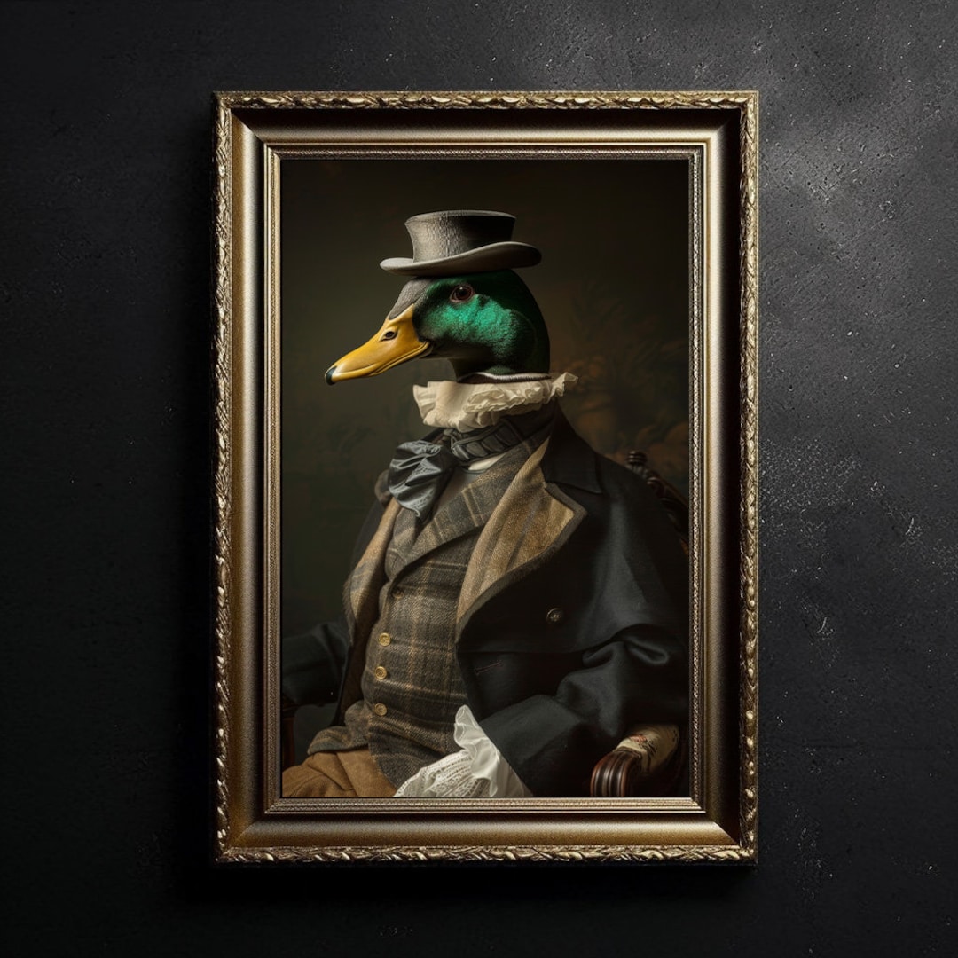 PRINTABLE Duck Art Vintage Photography Animal Art Victorian Duck Art ...