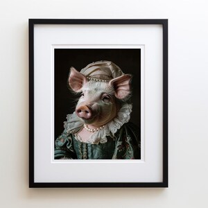 Victorian Princess Pig, Dark Academia, Victorian Photography, Animal ...