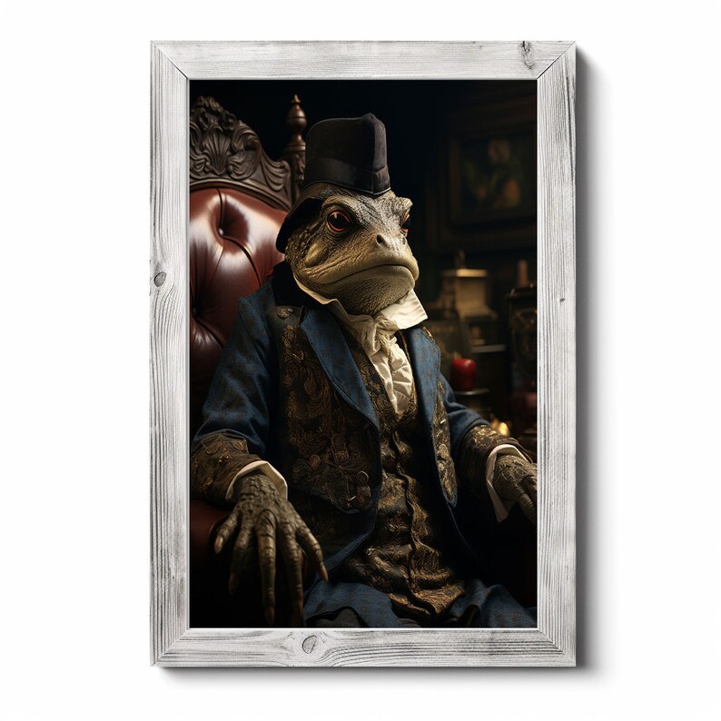 Victorian Toad Wall Art, Dark Academia, Vintage Photography, Animal Art ...