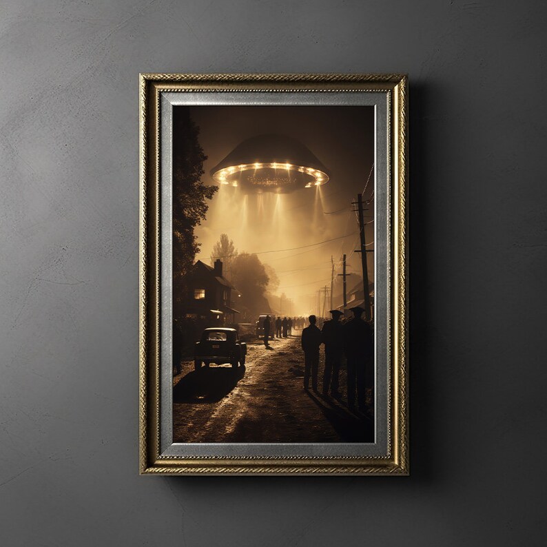 PRINTABLE Alien Invasion Wall Decor, Home Decor, Dark Academia Poster ...