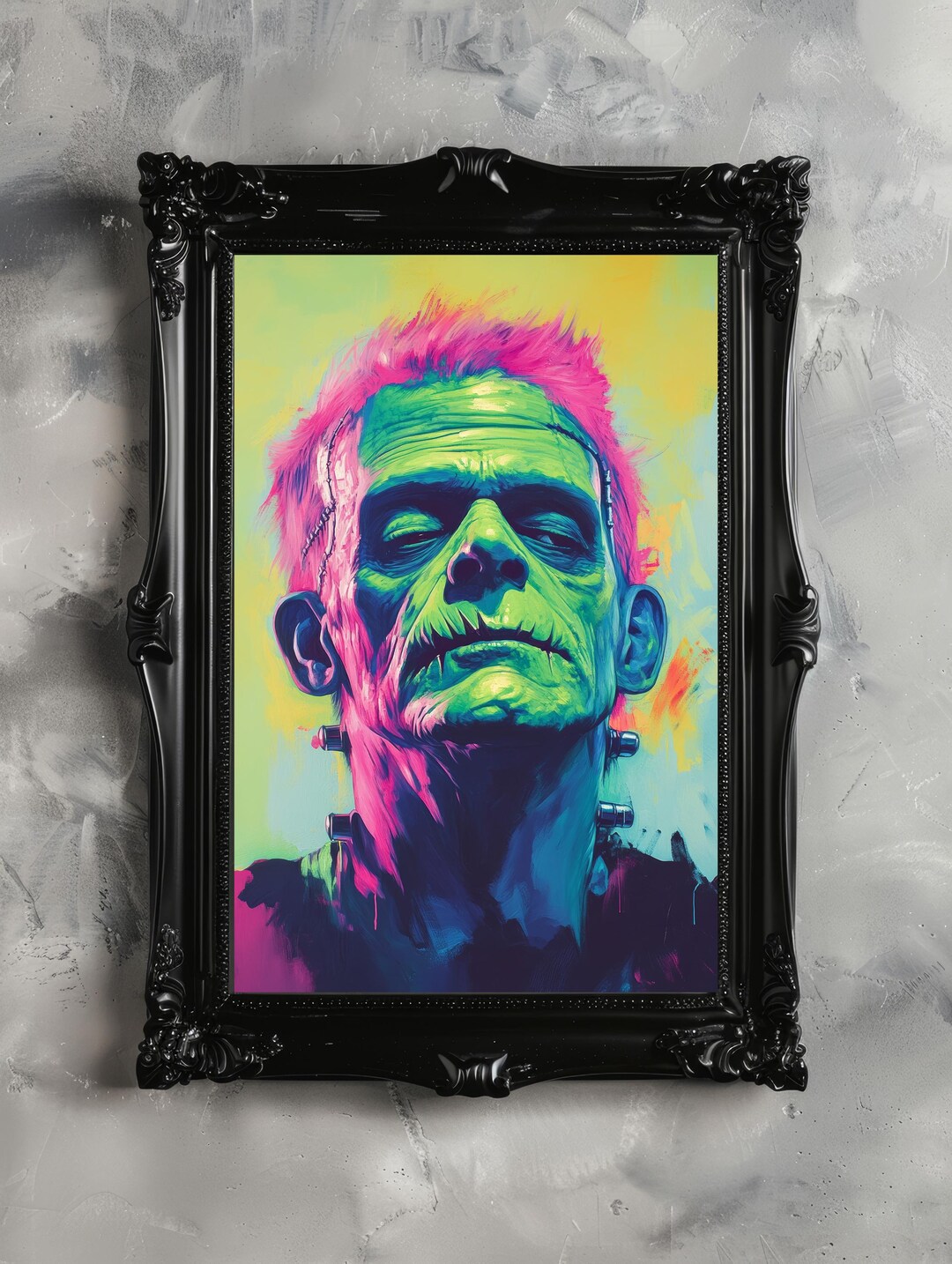 Alternative Goth Frankenstein Decor Poster Print Halloween Wall Art ...