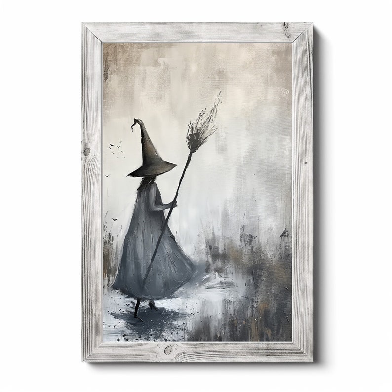 PRINTABLE Painted Witch Poster, Vintage Poster, Art Poster Print, Dark ...