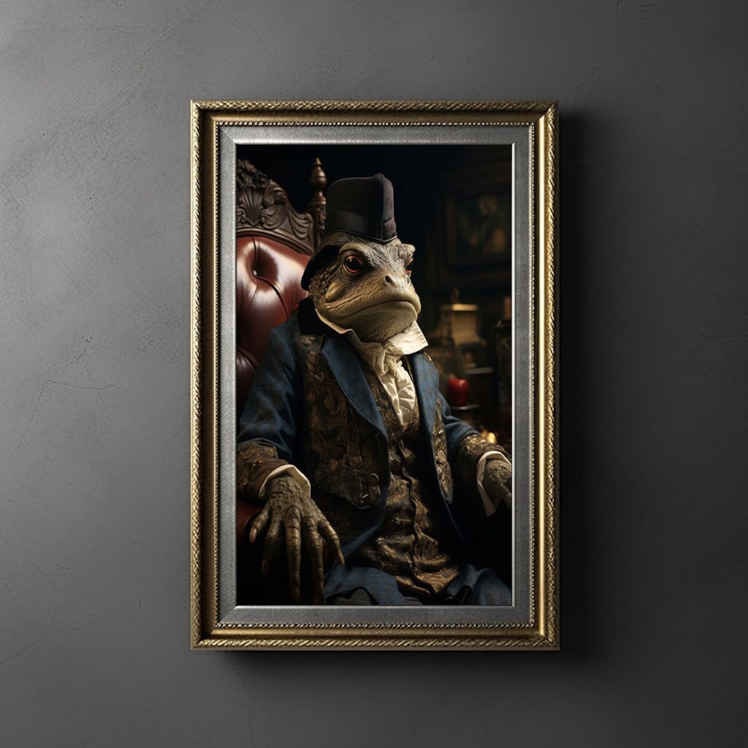 Victorian Toad Wall Art, Dark Academia, Vintage Photography, Animal Art ...