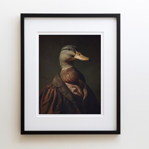 Scholarly Duck, Sir Duckington, Vintage Photography, Animal Art ...