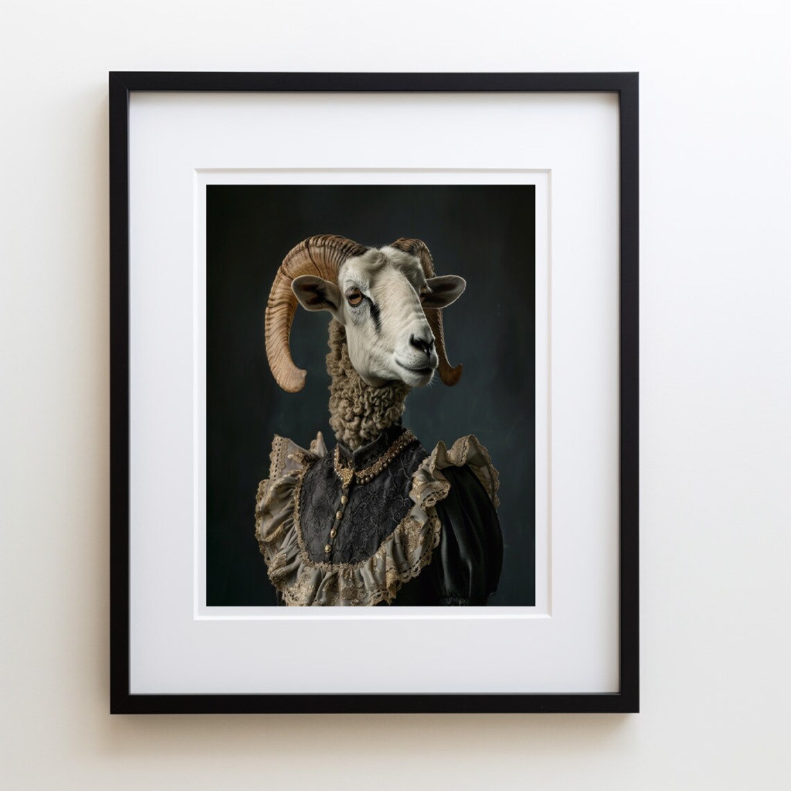 Victorian Princess Ram, Dark Academia, Vintage Photography, Animal Art ...