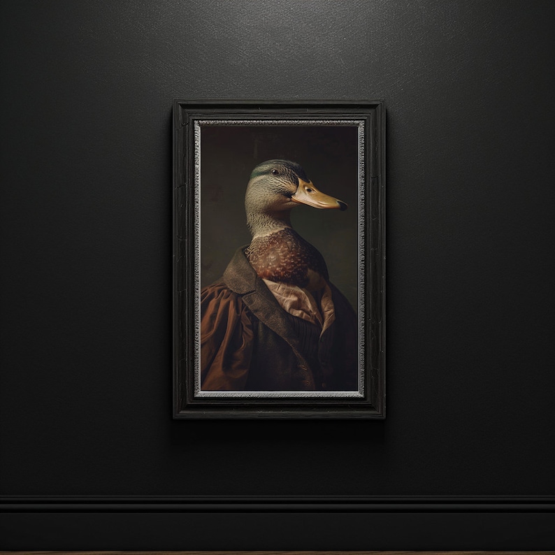 Scholarly Duck, Sir Duckington, Vintage Photography, Animal Art ...