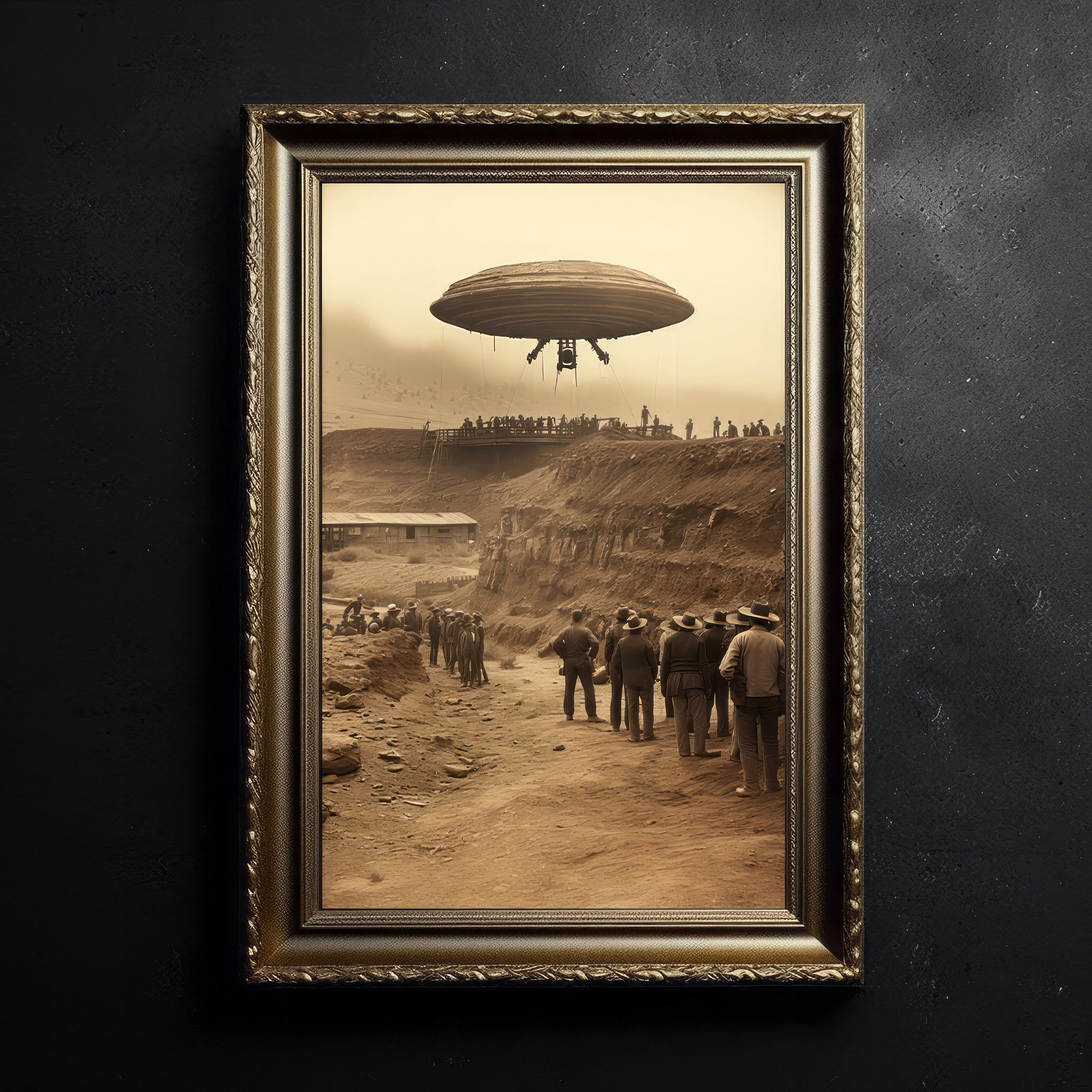 Vintage Alien Art, Dark Academia Cowboy, Wild West, Vintage, Dark Art ...