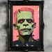 Frankenstein Poster Print Halloween Wall Art Home Decor Gift Moody Pink ...