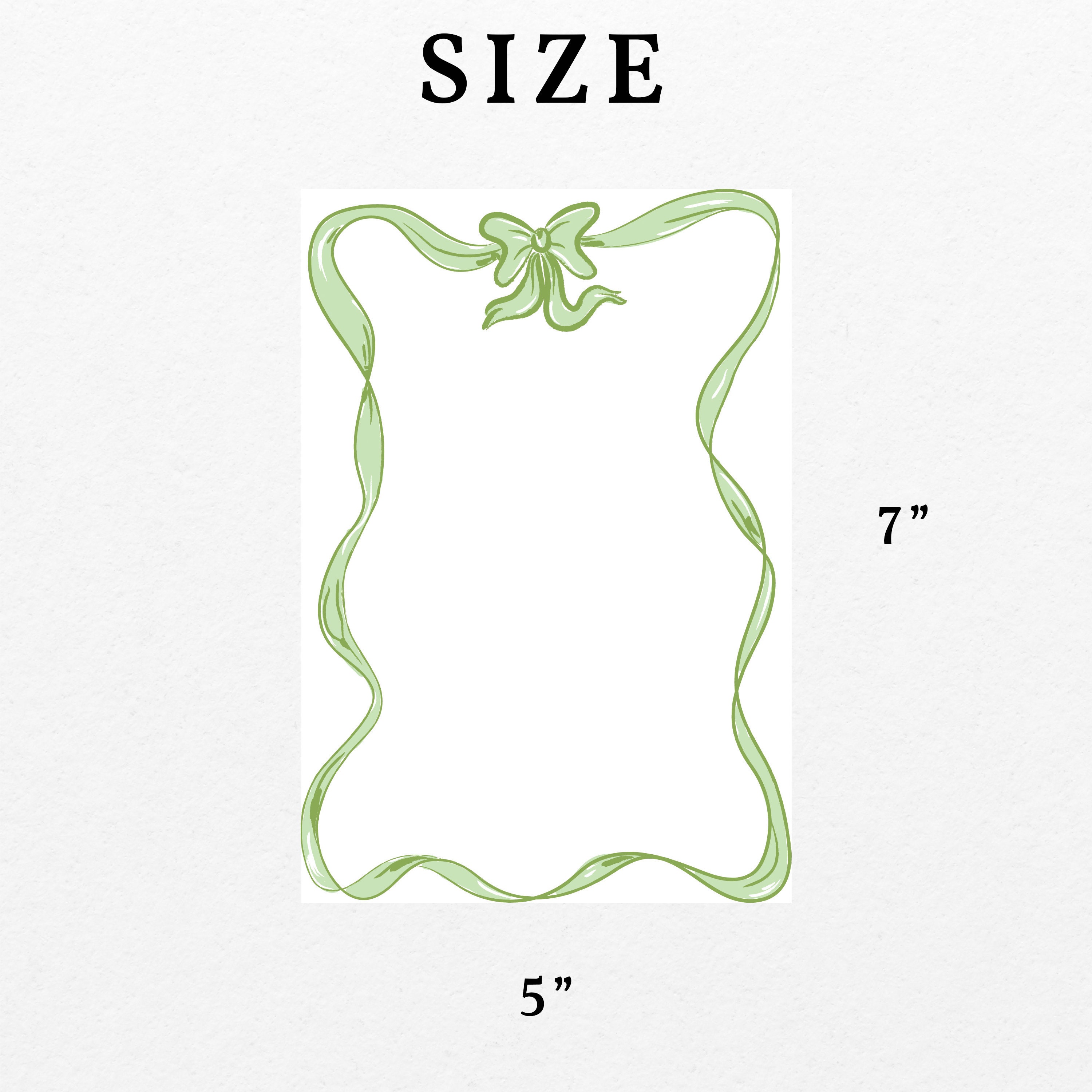 Bow Border Frame Illustration PNG SVG Bundle Hand Drawn Whimsical ...