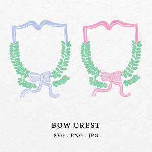 Hand Drawn Bow Crest Illustration – Baby Shower Invitation Icon (SVG ...