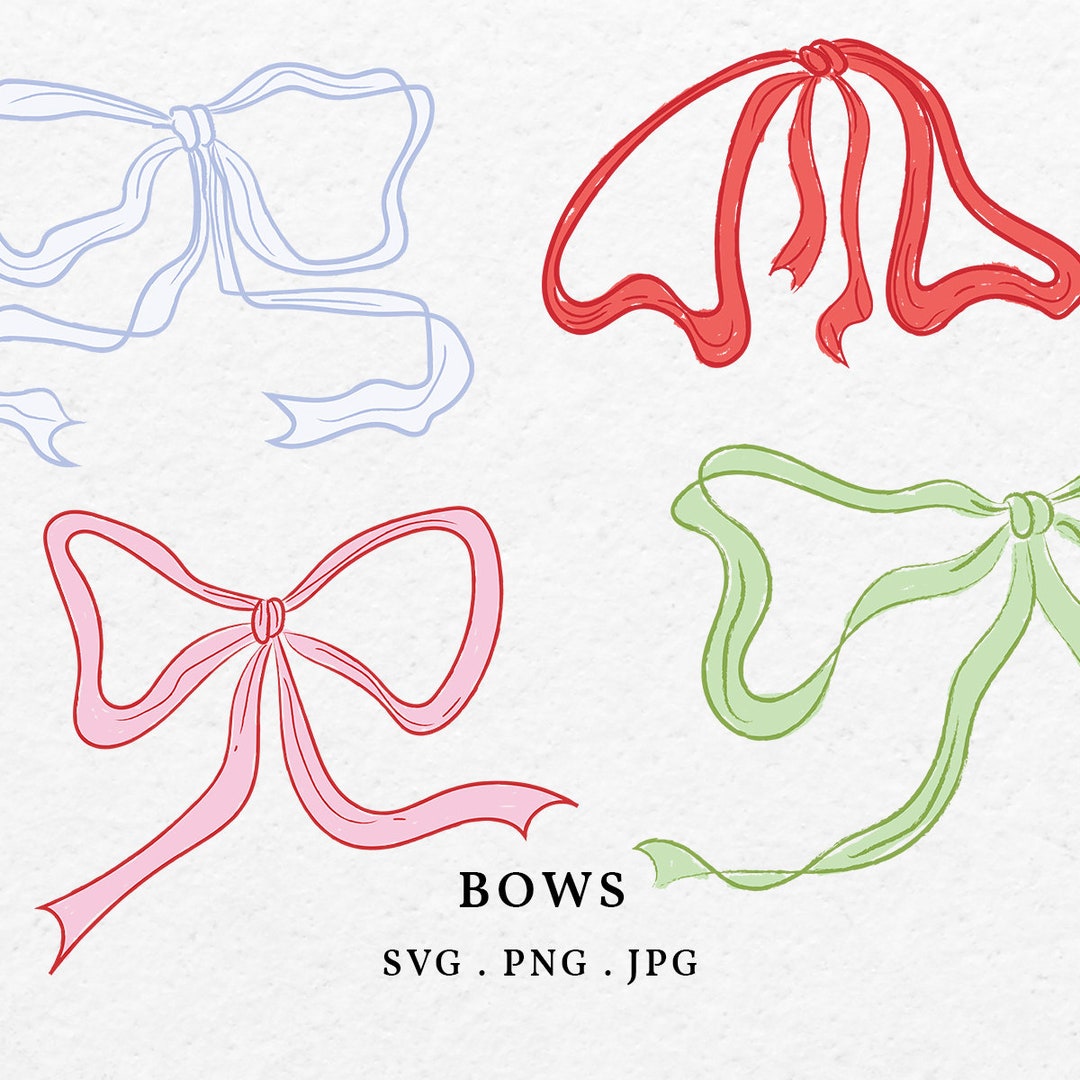 Paquete SVG PNG de ilustración de lazos coloridos: imágenes ...