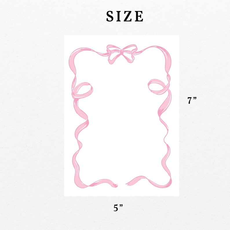 Hand Drawn Bows Frame – Pink & Blue Ribbon Border (SVG, PNG) - Etsy