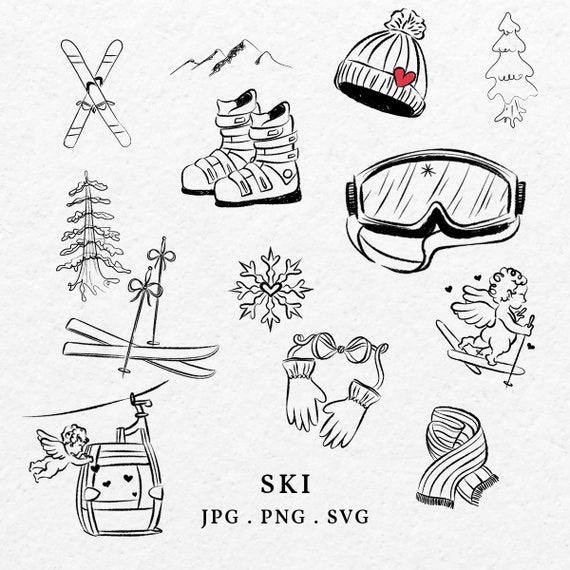 Ski Equipment Clip Art